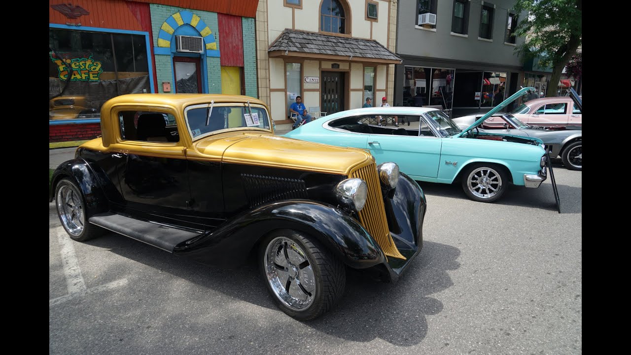 CAR SHOW IN GREENVILLE MICHIGAN 7/22/2023 - YouTube
