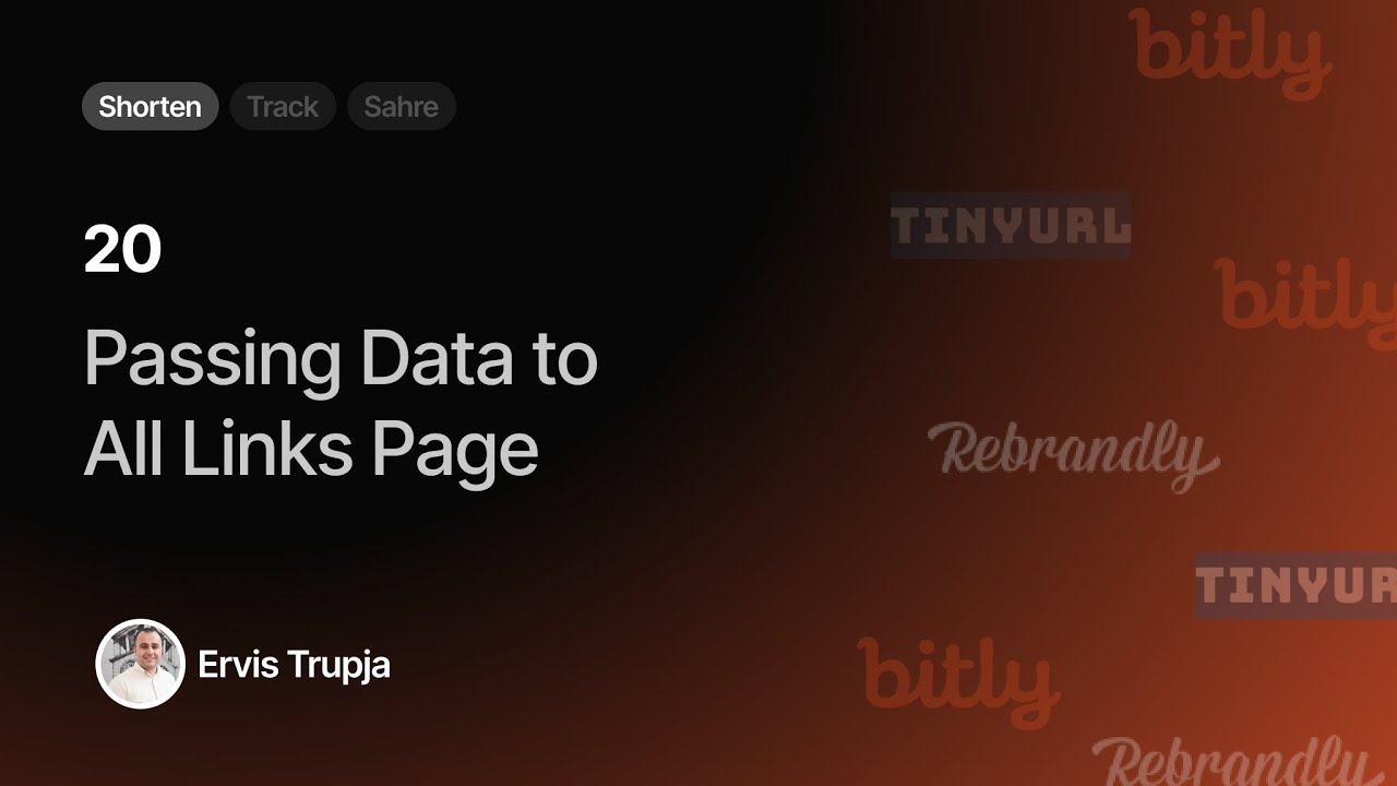 20. Passing Data to All Links Page - YouTube