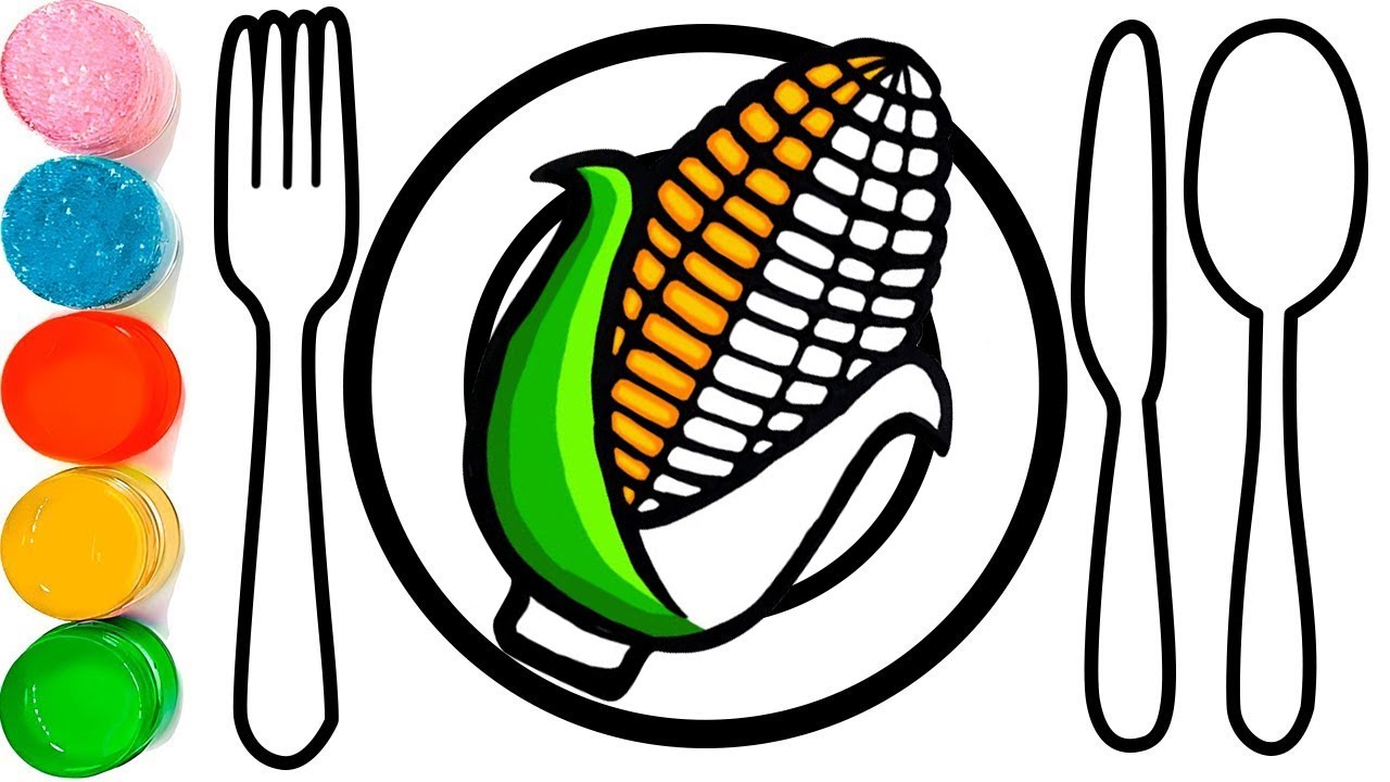 Vegitable Plate drawing for Kids | How to draw Veritable Plate with ...