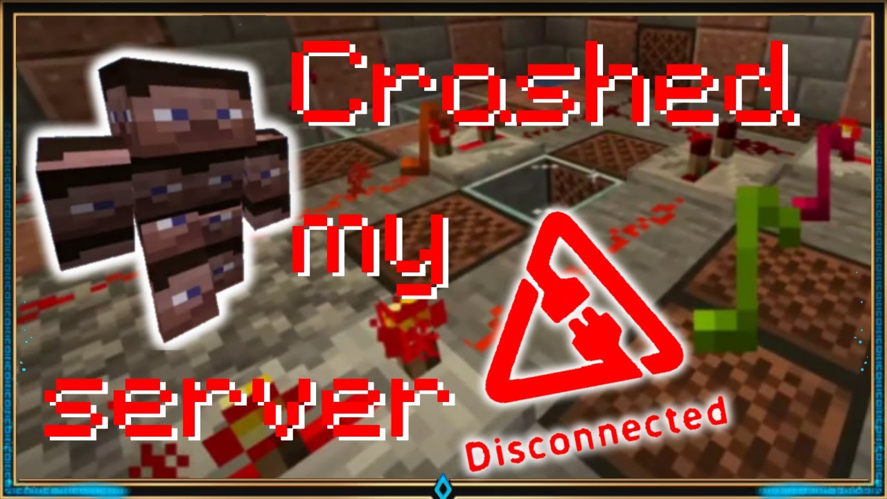 We CRASHED my BRAND NEW Minecraft Server using a REDSTONE MUSIC MACHINE ...