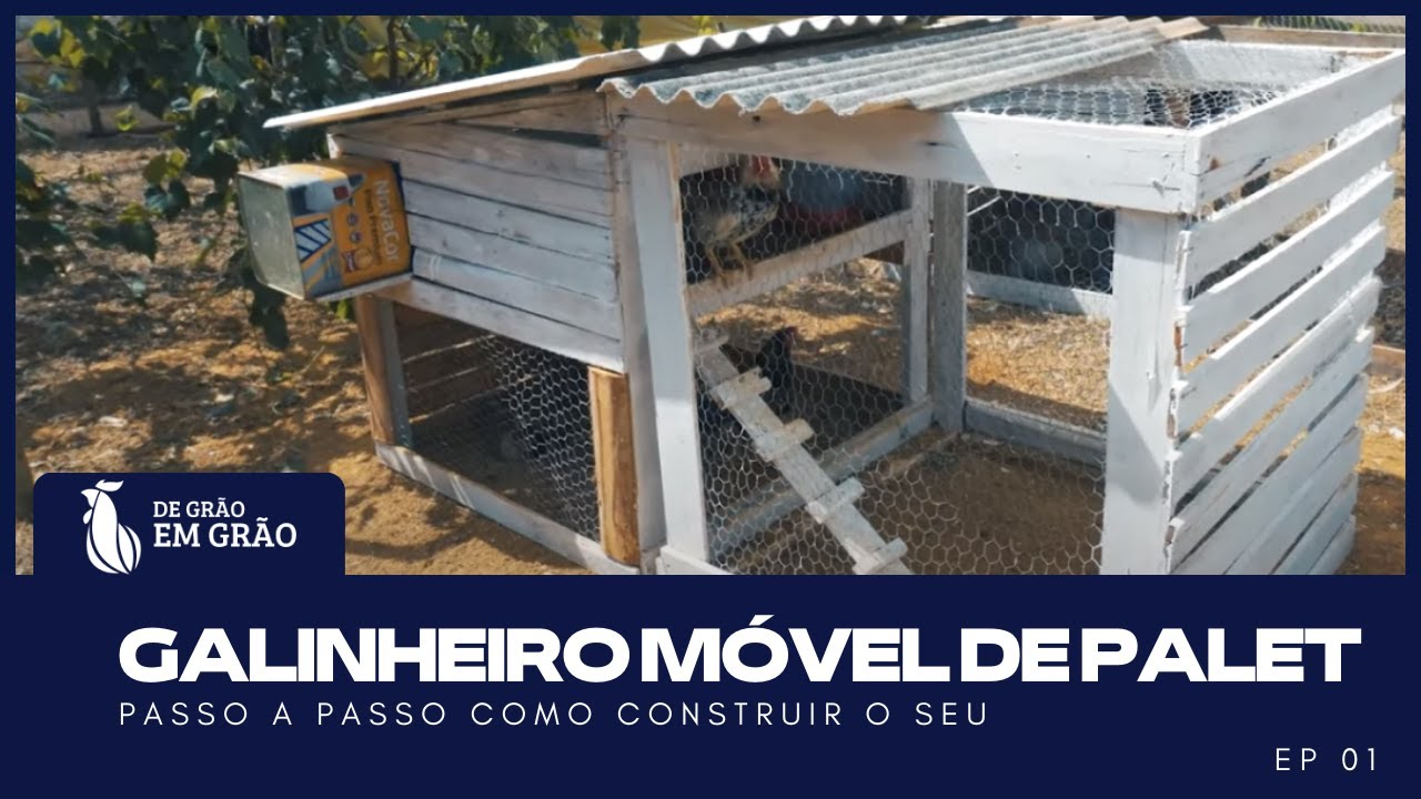 Guia passo a passo para construir um GALINHEIRO MÓVEL fácil e BARATO ...