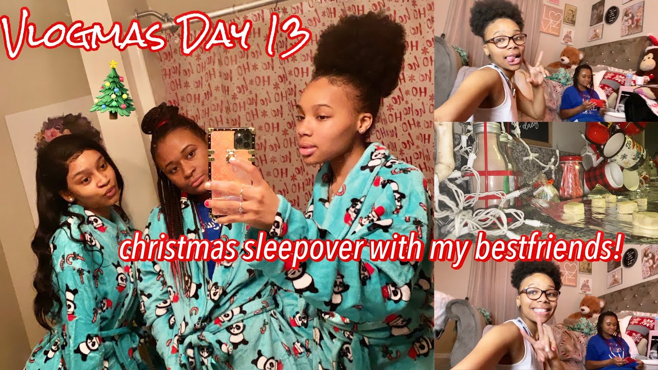 PULLING AN ALL NIGHTER SLEEPOVER CHALLENGE WITH MY FRIENDS! | vlogmas ...
