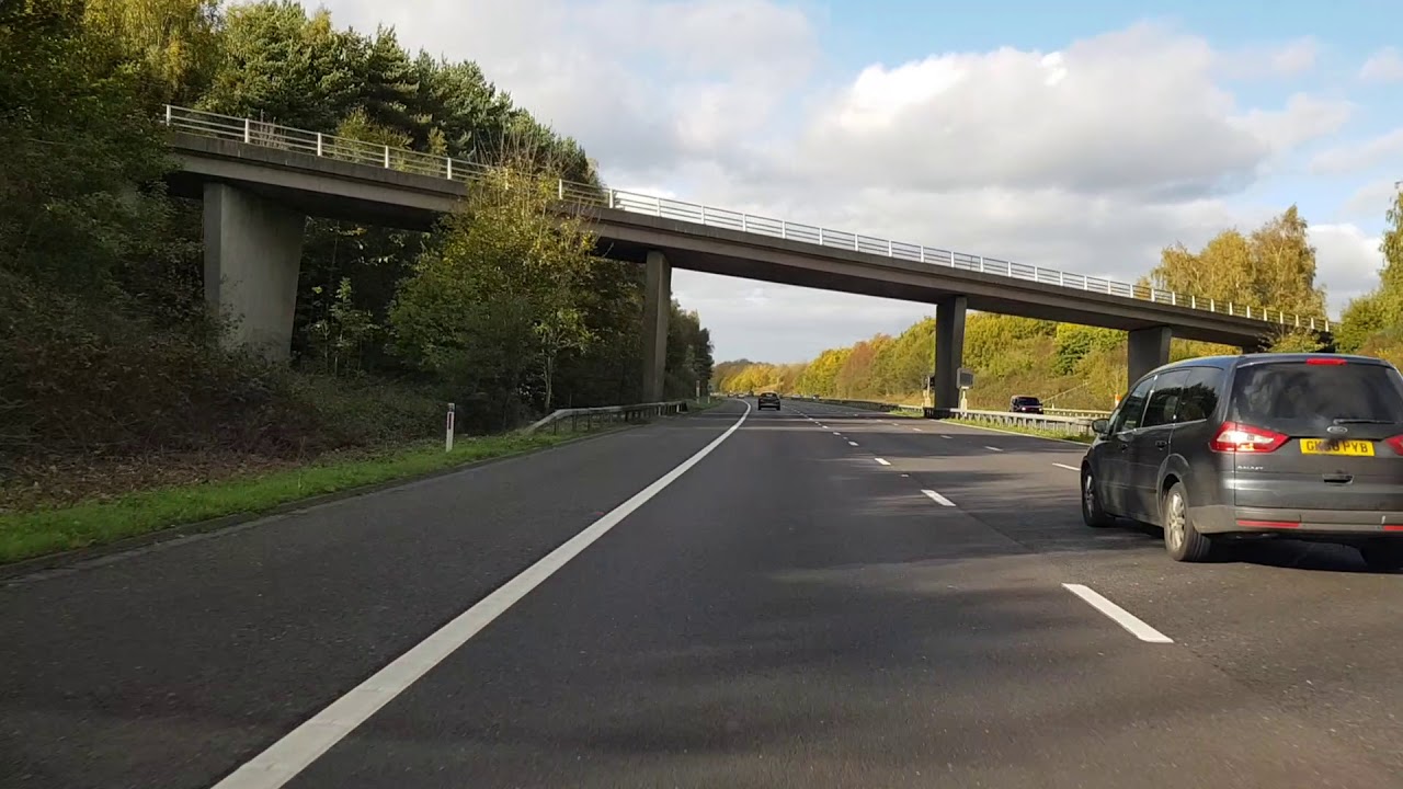 M20 junction 5 Aylesford to Orpington 201017 - YouTube