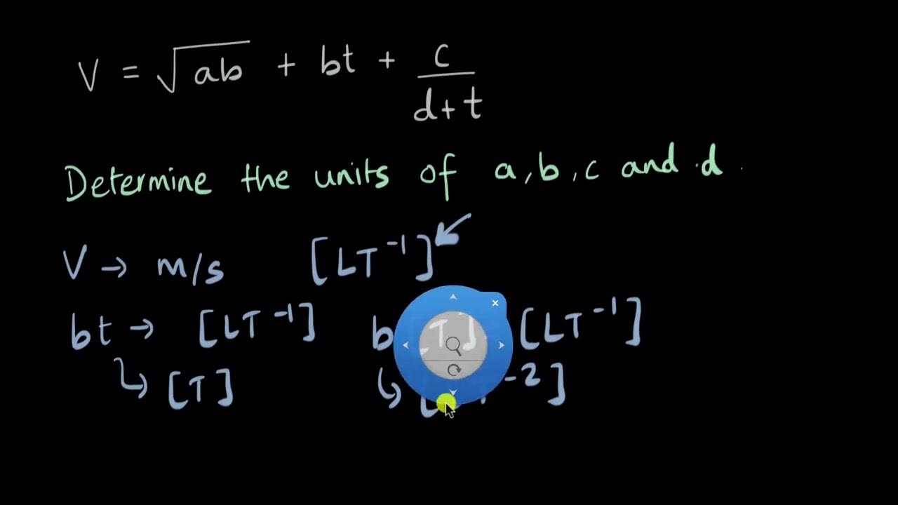 Worked example: Dimensional analysis | Units and Measurement | Physics | Khan Academy - YouTube