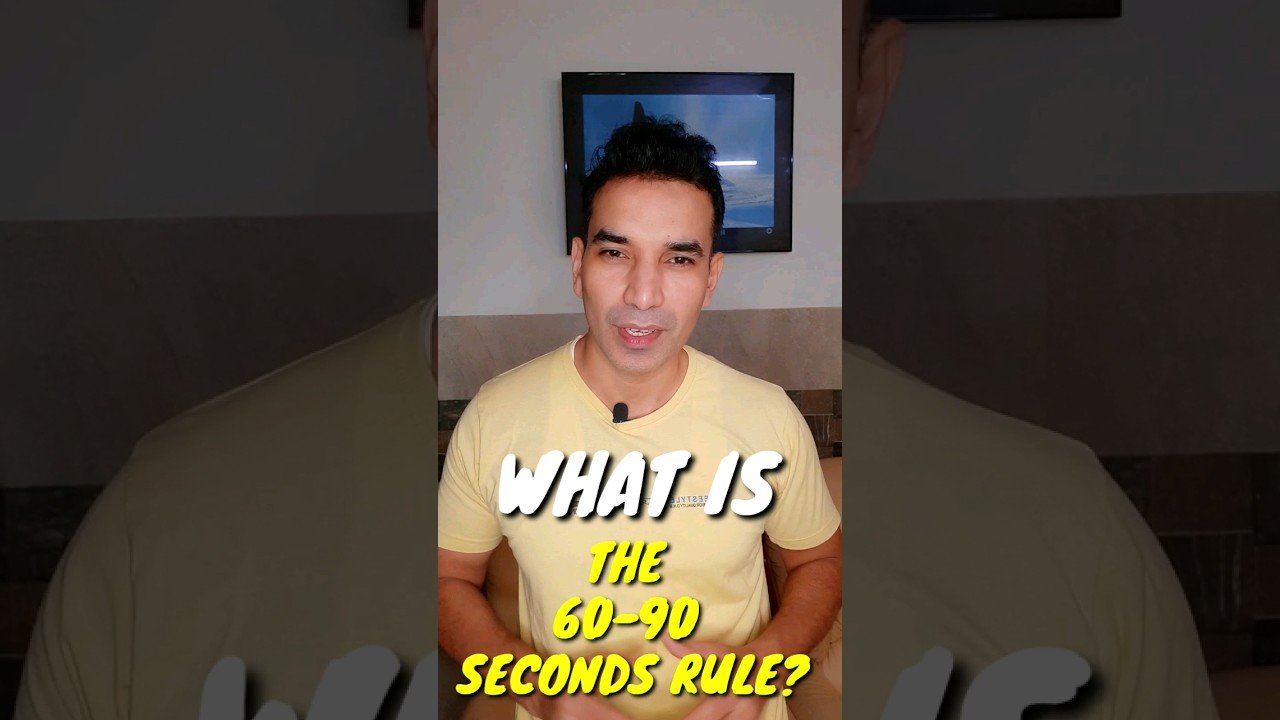 What is the 60-90 seconds rule ? #mentalhealth - YouTube