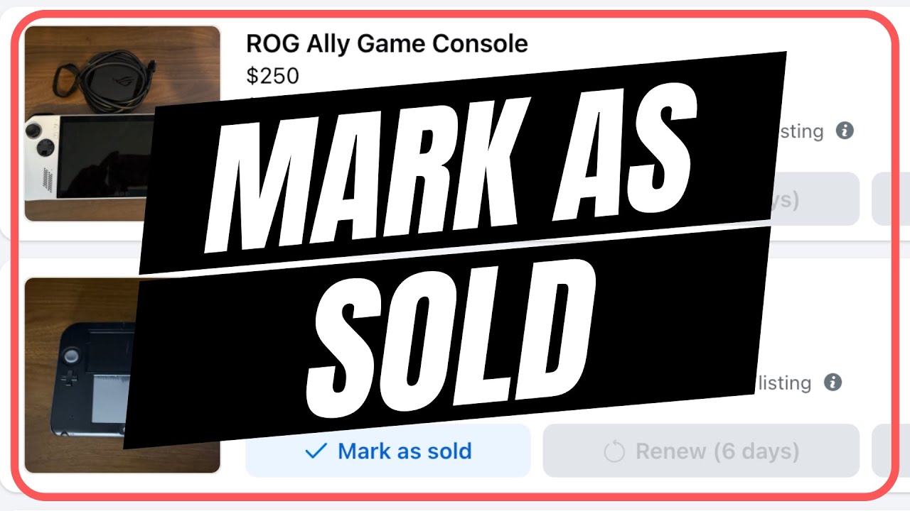 How To Mark Items As Sold In Facebook Marketplace - Full Guide - YouTube