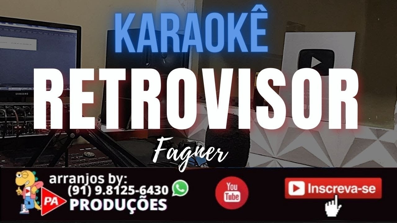 Karaokê - Retrovisor - Fagner (Com Letra) - YouTube