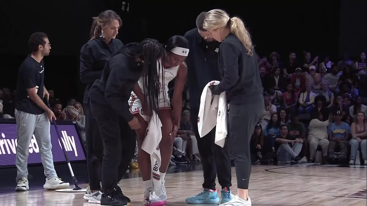 💔 Jackie Young INJURED by Aces Teammate After Returning From Injury ...