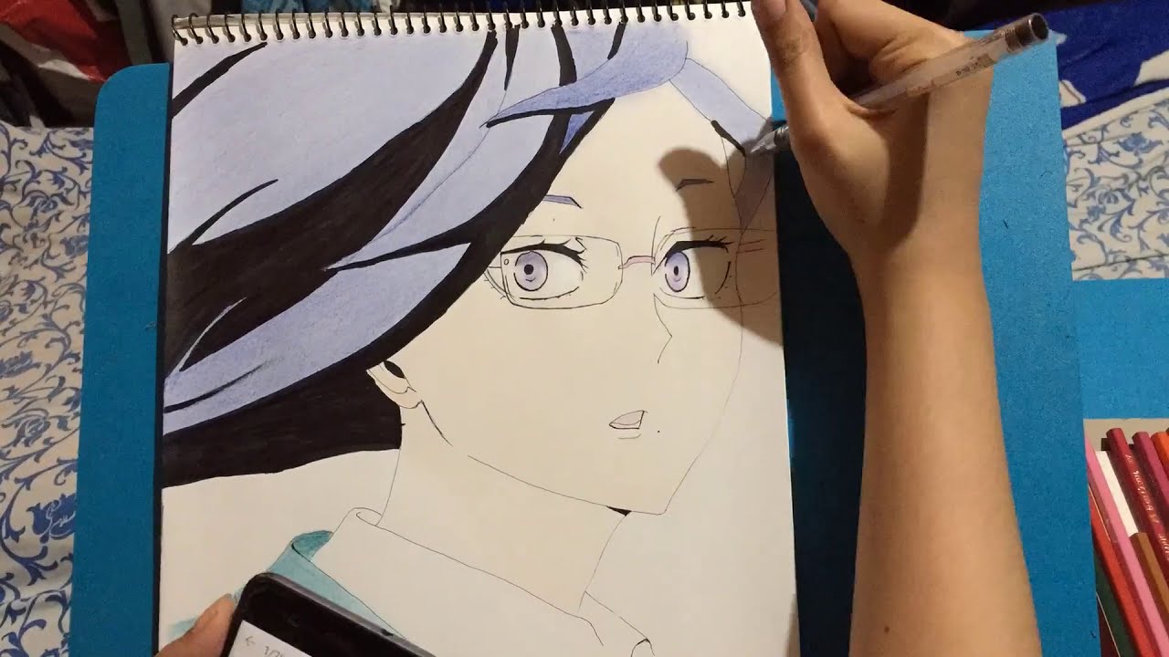 "Kyoko-san" Karasuno's Manager- Haikyuu! Drawing - YouTube