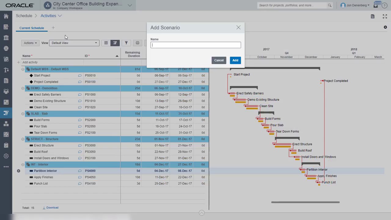 Using Schedule Scenarios - YouTube