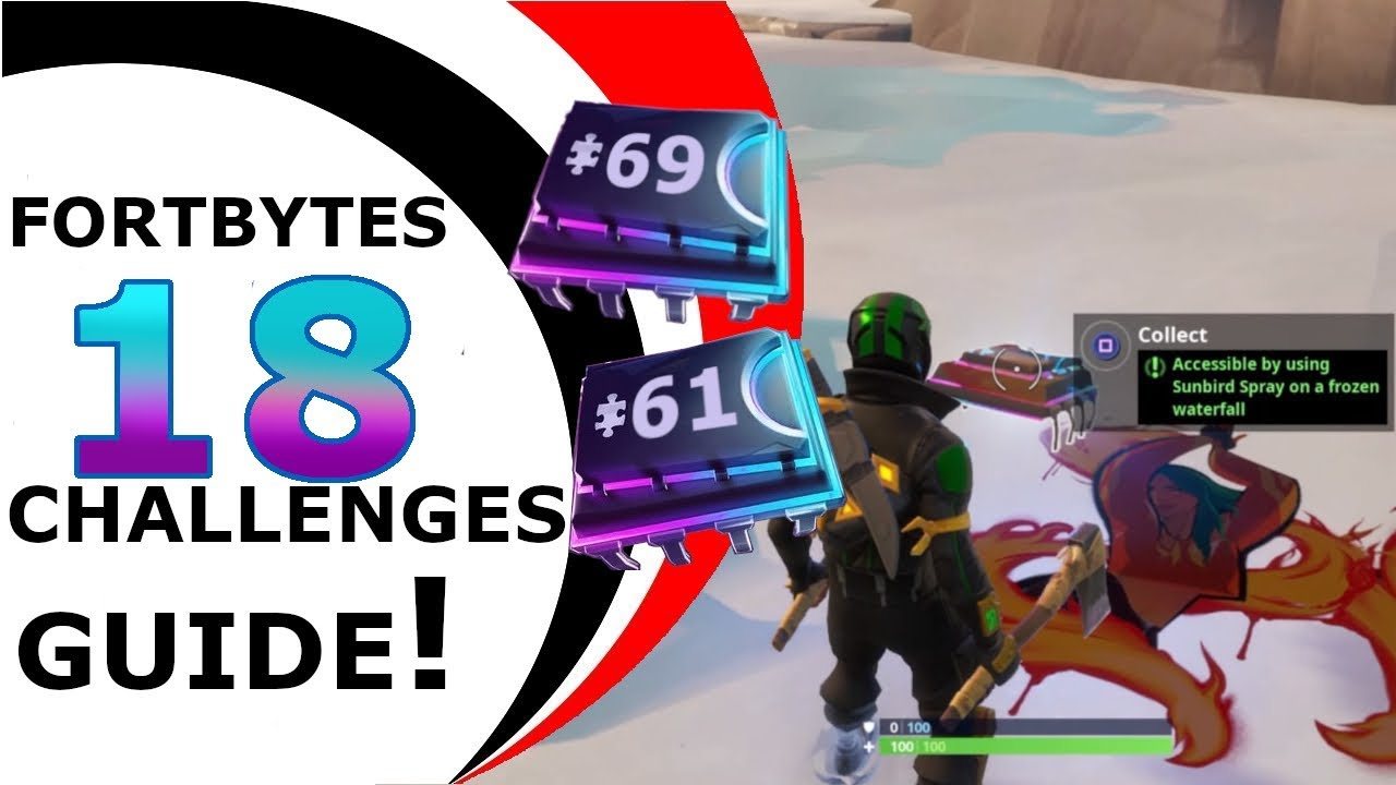 FORTNITE FORTBYTES CHALLENGES GUIDE #18 SEASON 9 FORTBYTE #61 & 69 ...