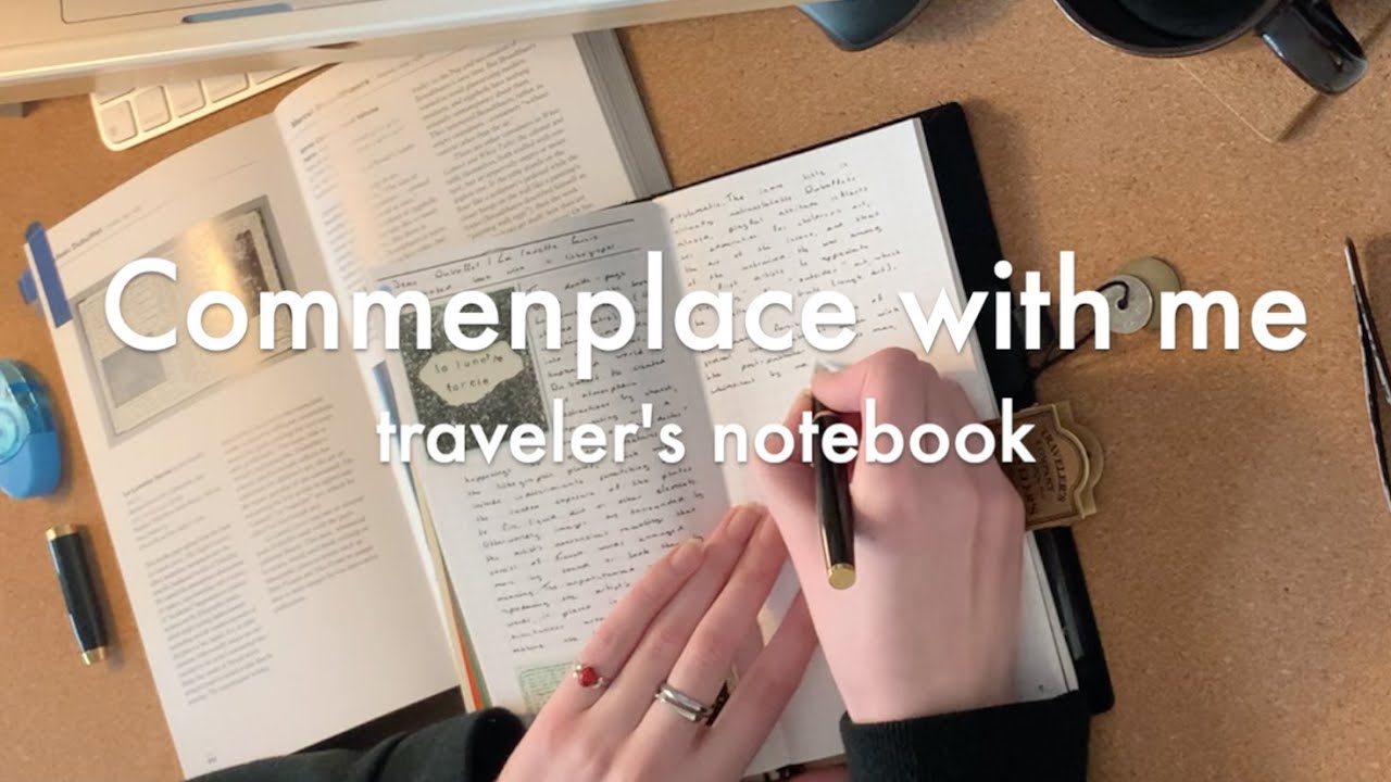 Commonplace with me | Traveler's Notebook | Index Cards - YouTube