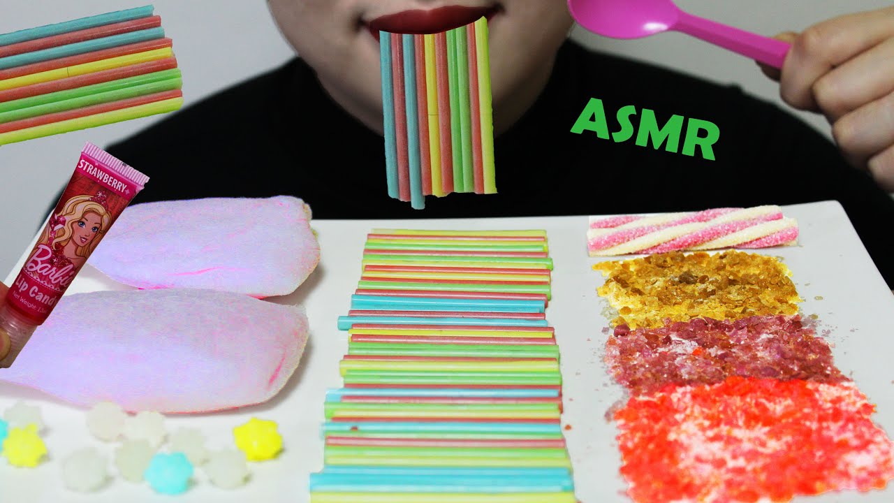 ASMR POPPING CANDY, SUGAR CANDY IN POPPING CANDY 팝핑캔디, 팝핑캔디가 들어간 솜사탕 ...