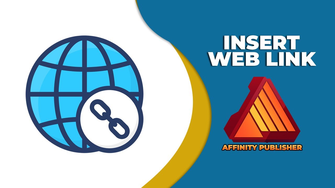 How to insert Web Link in Affinity publisher - YouTube