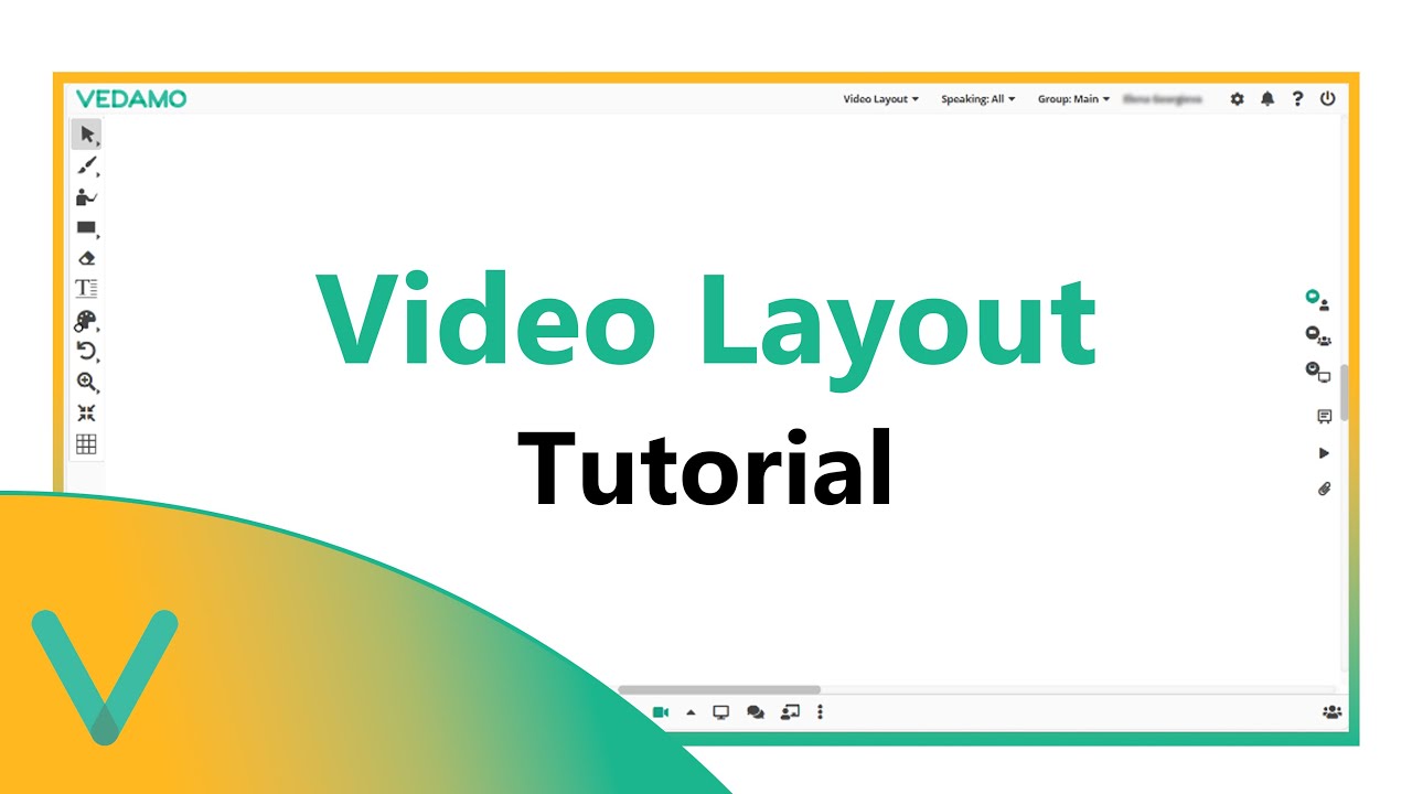 VEDAMO Virtual Classroom - How to manage the Video Layout - YouTube