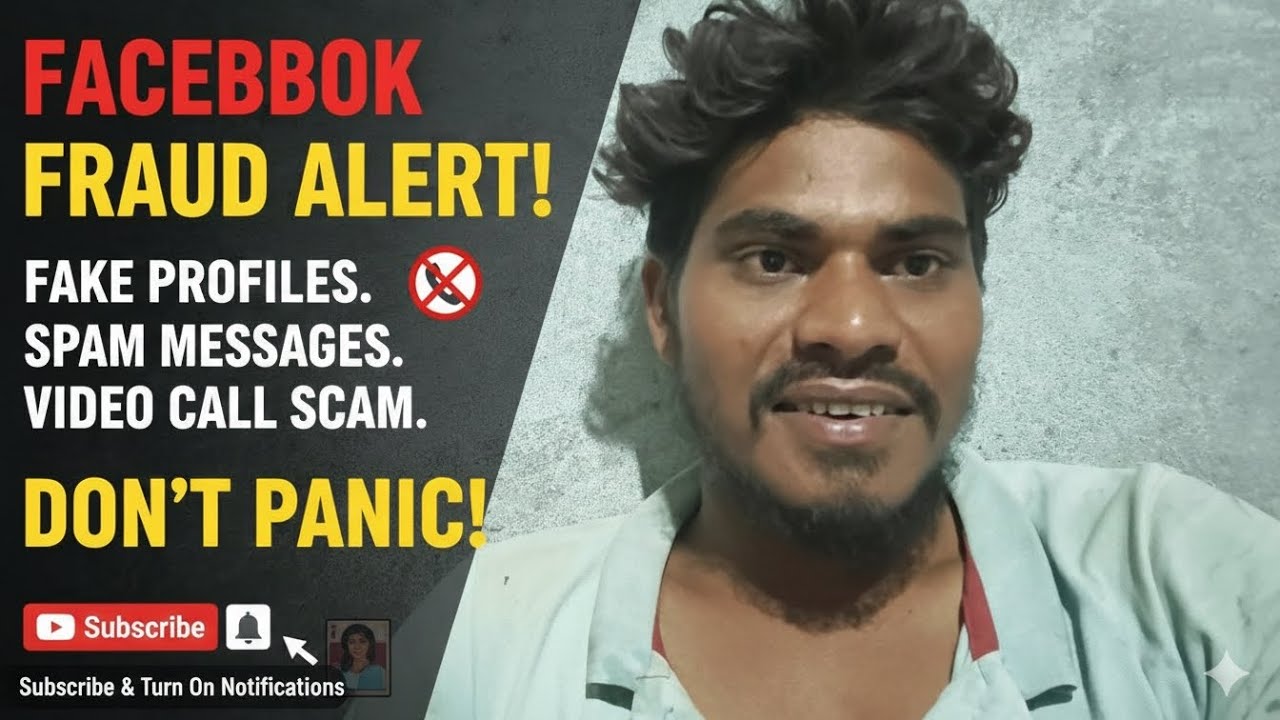 Face book fraud Fake profiles video call spam Don't panic . Be alert of ...