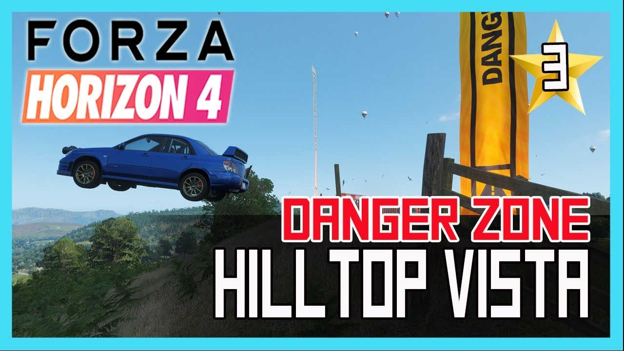 Forza Horizon 4 - Hilltop Vista Danger Sign - 3 STAR - YouTube