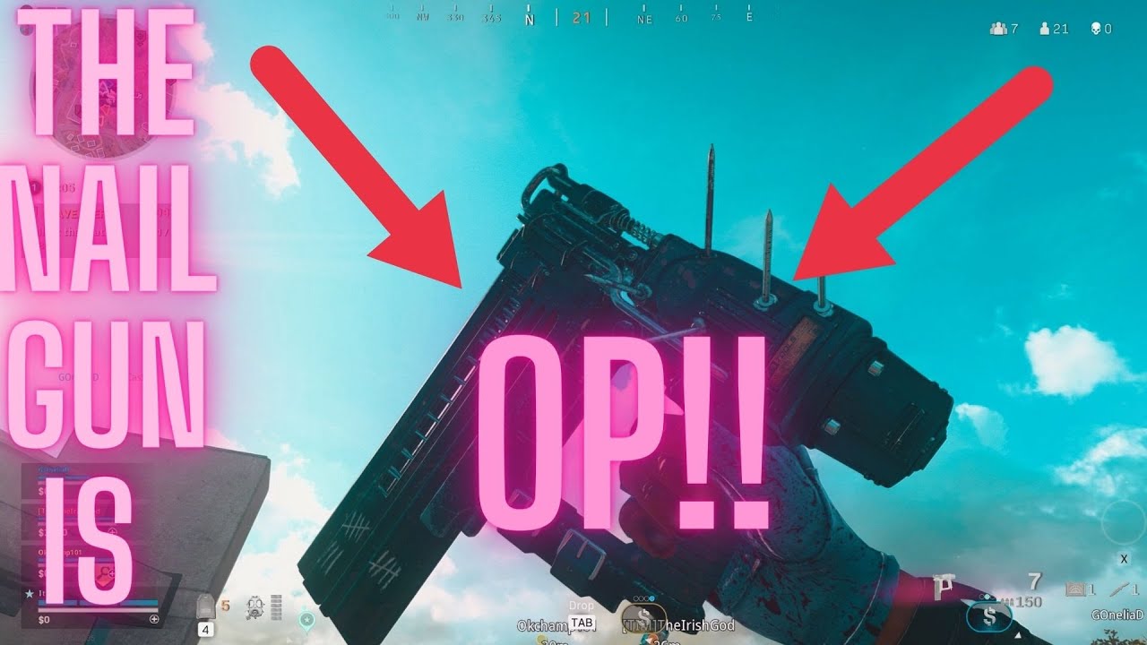 The Nail Gun is Overpowered In Call of Duty Warzone (Season 4) - YouTube