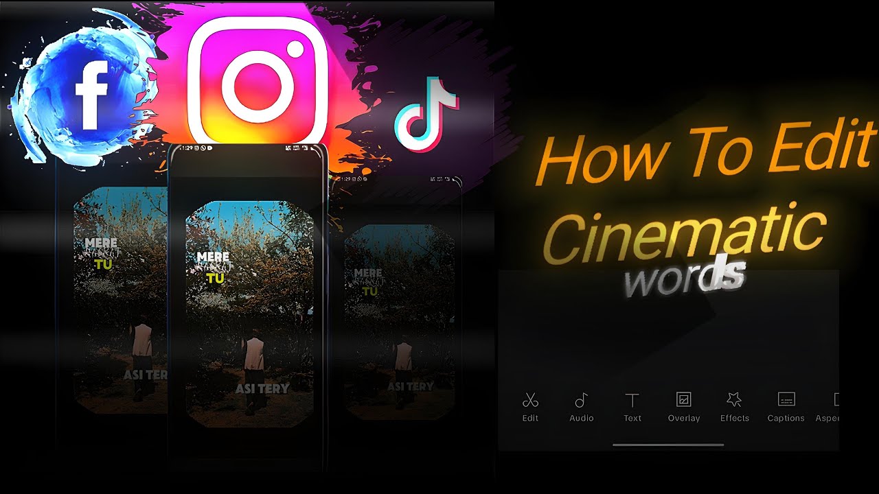 How to Create Cinematic Words in Capcut For Instagram, TikTok and ...