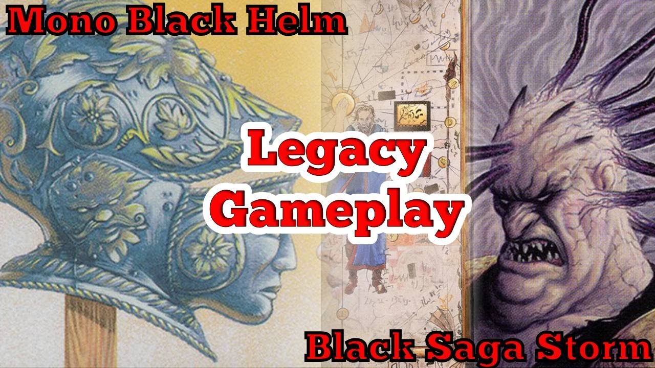 MTG Legacy Events | Black Saga Storm VS Mono Black Karn Helm - YouTube