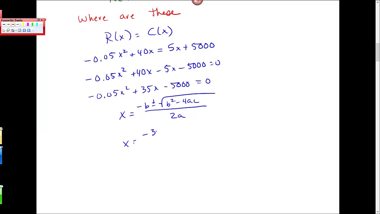 Application of Marginal Functions - YouTube
