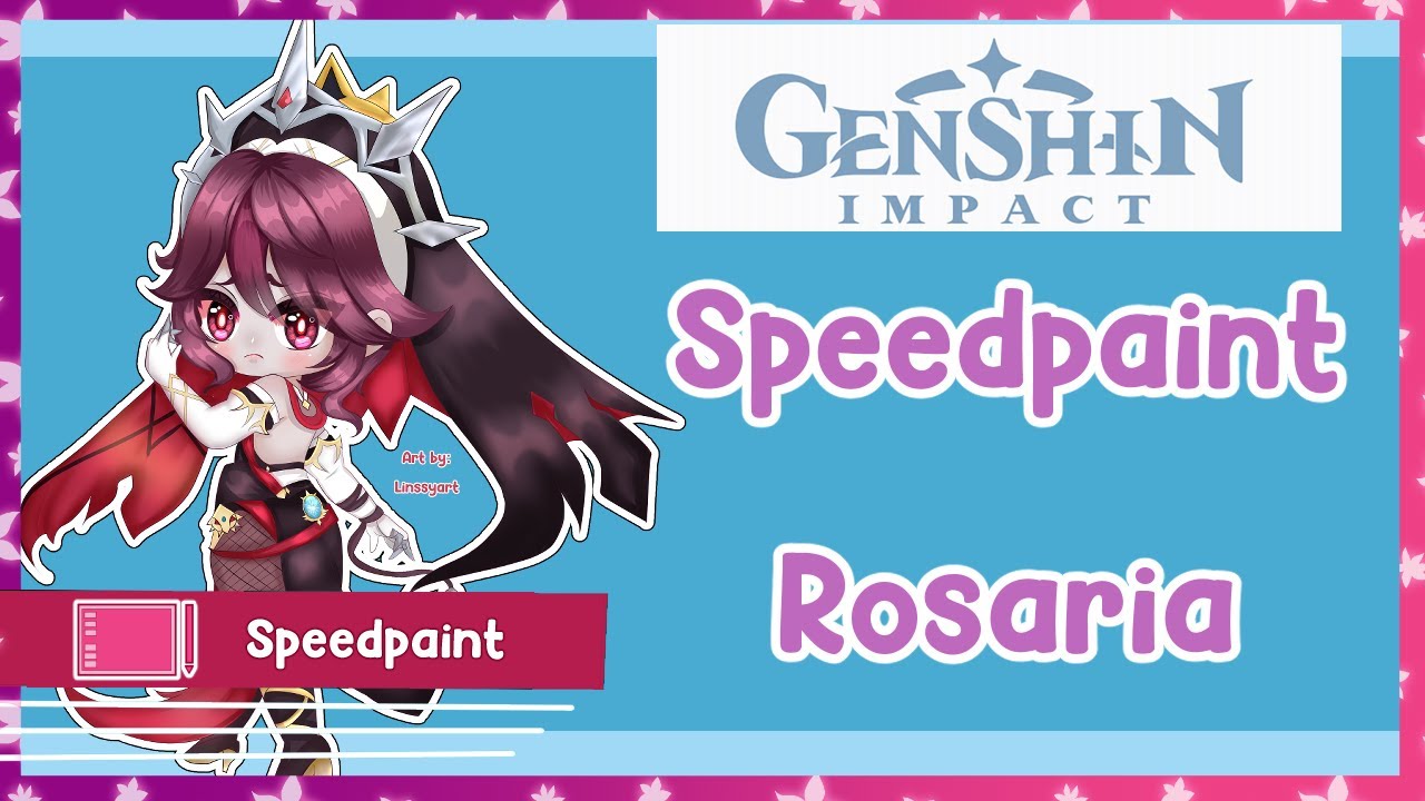 Speedpaint - Chibi Rosaria - Genshin Impact - Commission - Art - Chibi ...