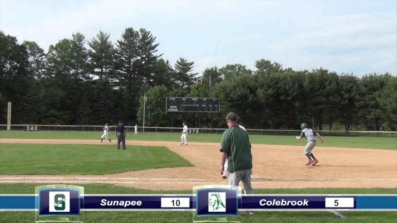 Sunapee Baseball Sweeps Colebrook - YCN News 6.11.15 - YouTube