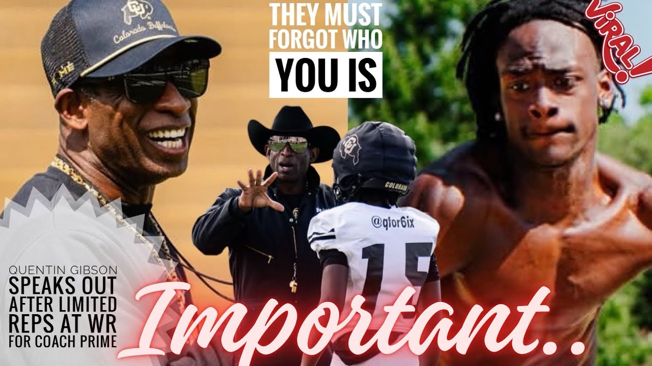 Quentin Gibson SPEAKS OUT After Getting LIMITED Reps At WR With Coach ...