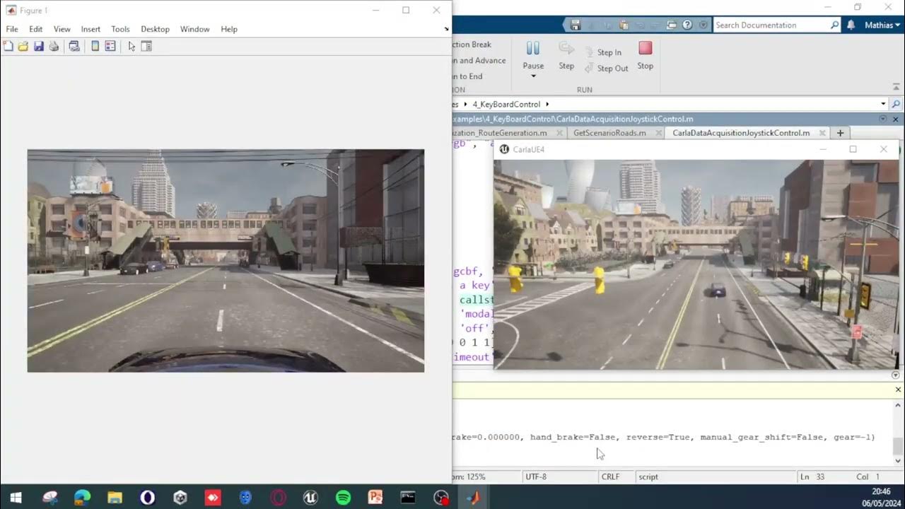 CARLA+MATLAB Integration (Python API) - YouTube