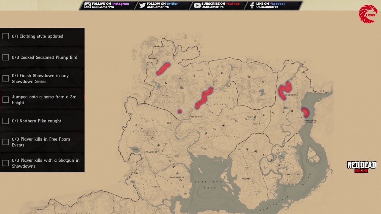 Red Dead Online - Daily Challenge + Northern Pike Location - 13th ...