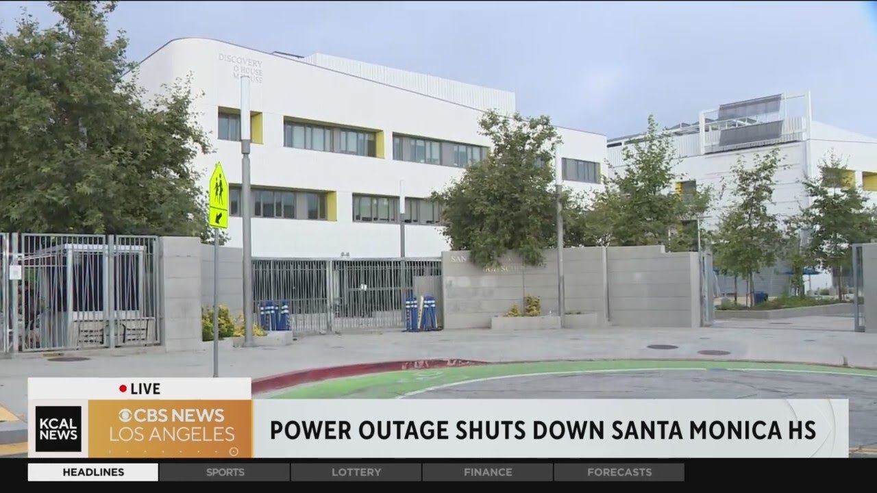 Power outage closes high school in Santa Monica - YouTube