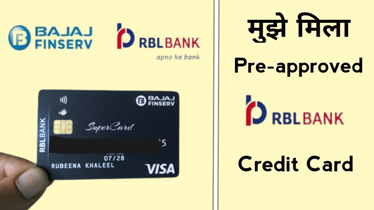 How To Apply Pre approved Bajaj Finserv Credit Card | Bajaj Finserv RBL ...