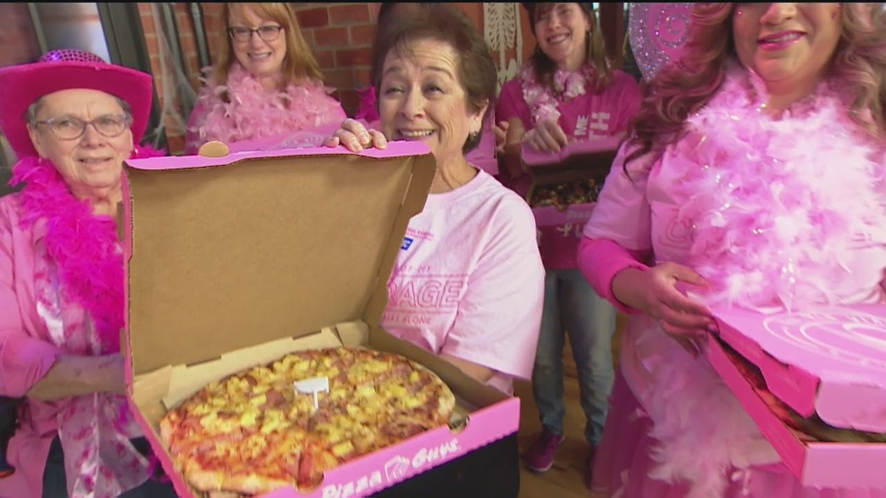 Breast Cancer Pizza Delivery - YouTube