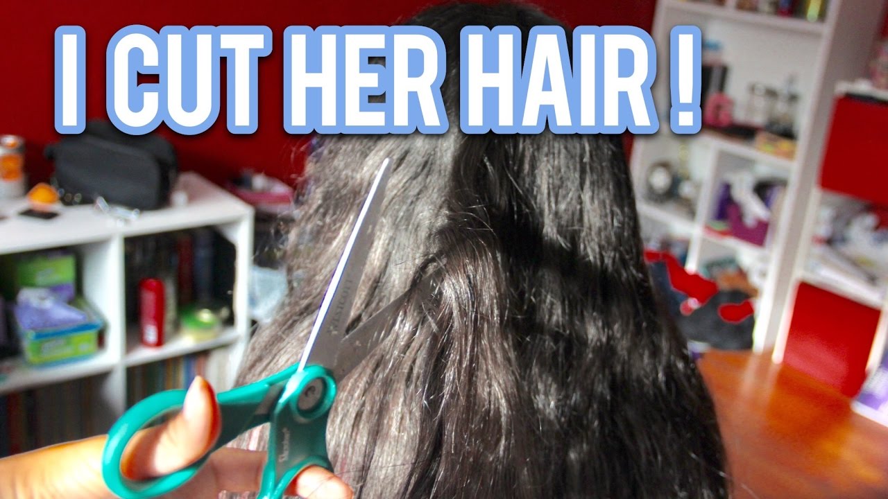 I CUT HER HAIR! (prank) - YouTube