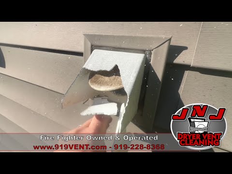 Sun damage to a dryer vent termination