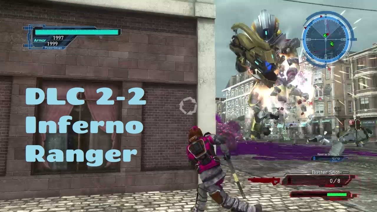 EDF 5 DLC 2-2 when Buster Shot shows its Awesome Power Inferno Ranger ...
