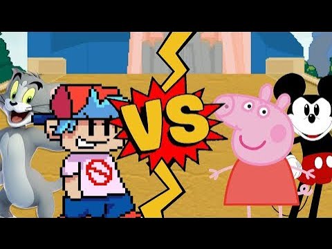 MUGEN: Tom & Boyfriend Vs Mickey Mouse & Peppa Pig - YouTube