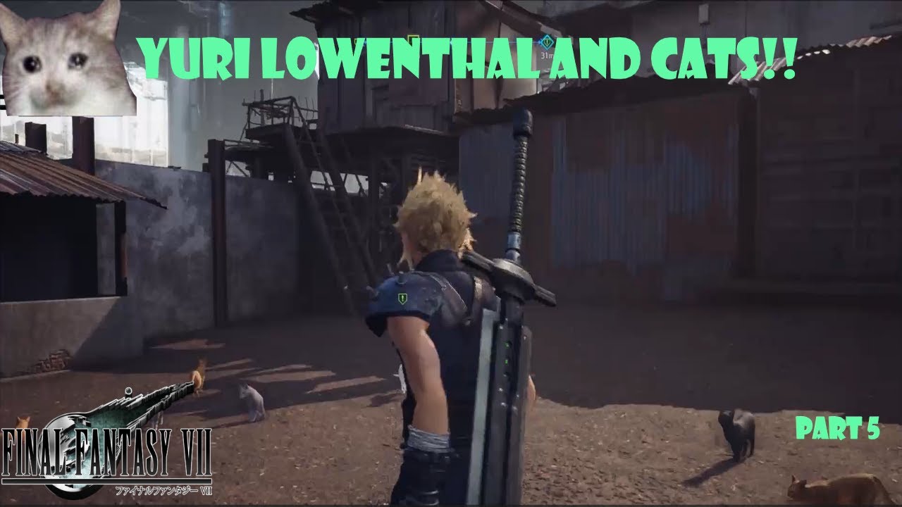 YURI LOWENTHAL AND CATS!! | Final Fantasy VII - REMAKE - Part 5 - YouTube