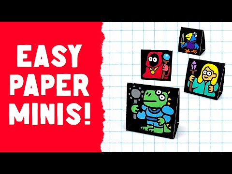 How to Make 1 inch Paper Minis! - YouTube