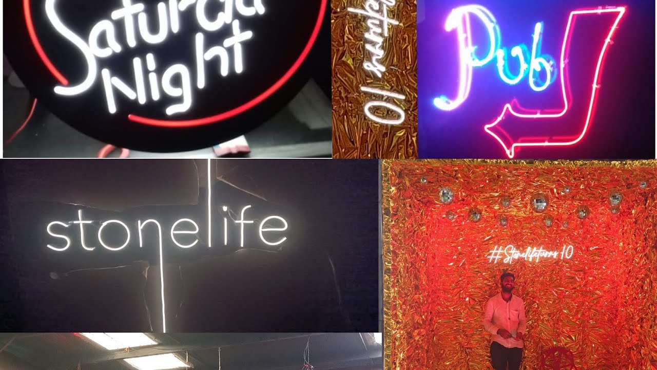 Neon LED with acralic NEON lights ready to fitting kokapet ' STONE LIFE ...