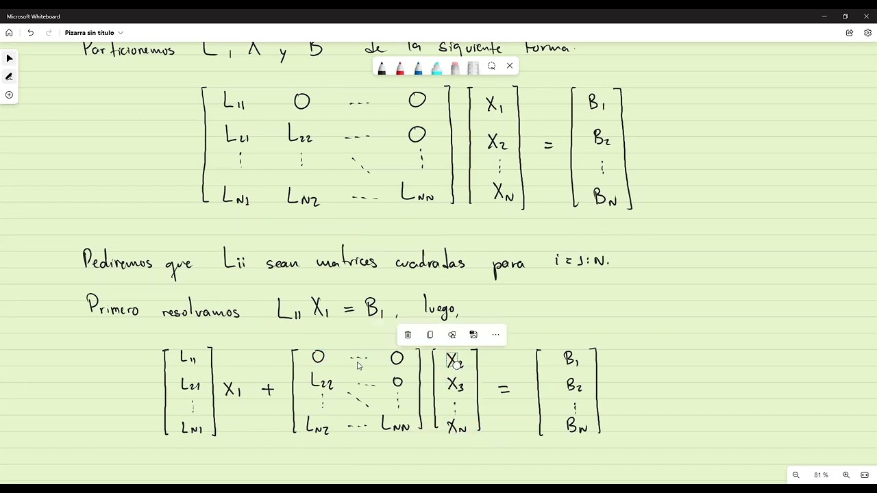 Sistemas Tridiagonales: Ecuación Matricial, Sistemas no cuadrados y ...