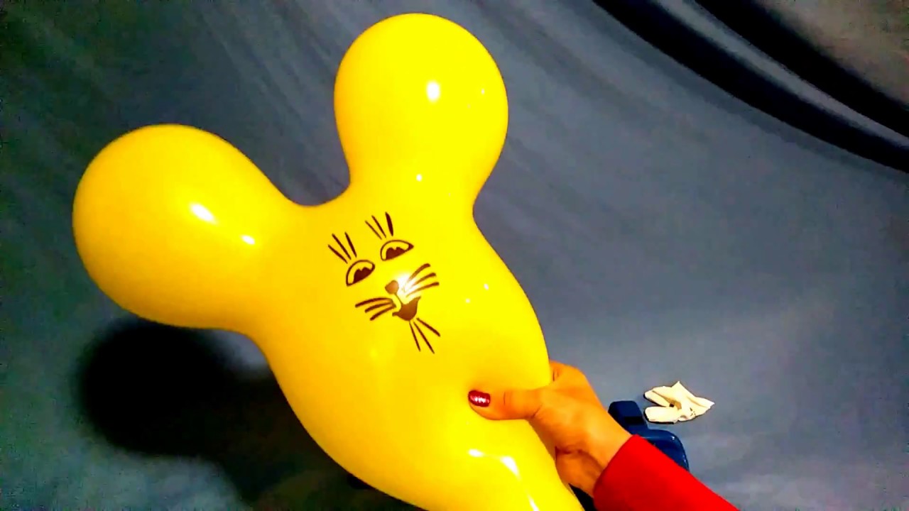 BUNNY SHAPED BALLOONS POP! - YouTube