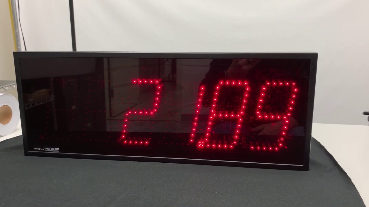 Microframe LED Timer Display - Hundredth/Sec Demo - YouTube