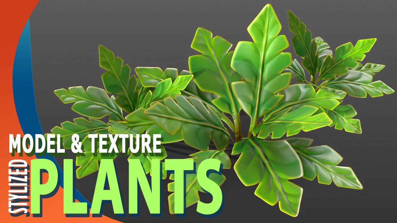 Simple and Straight forward way to make stylized 3D plants - YouTube