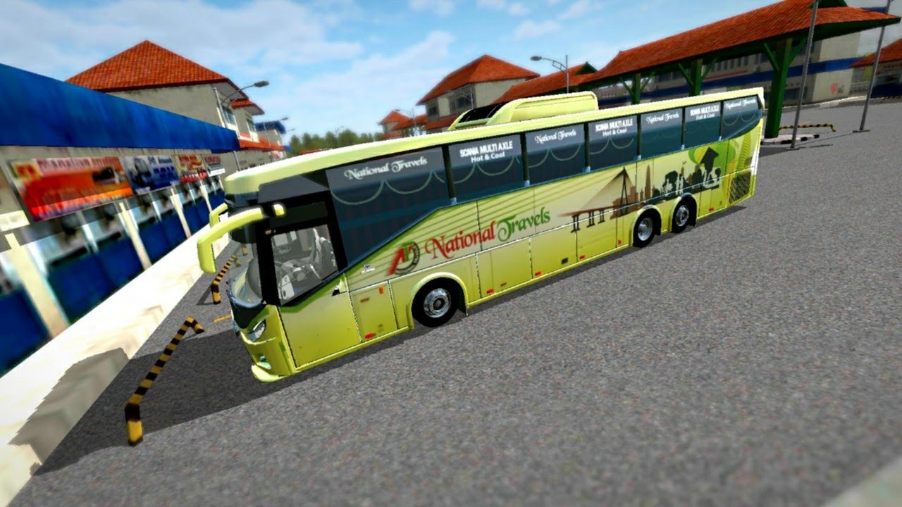 BUSSID (Android): National Travels SKS Scania K410 || Bus Simulator ...
