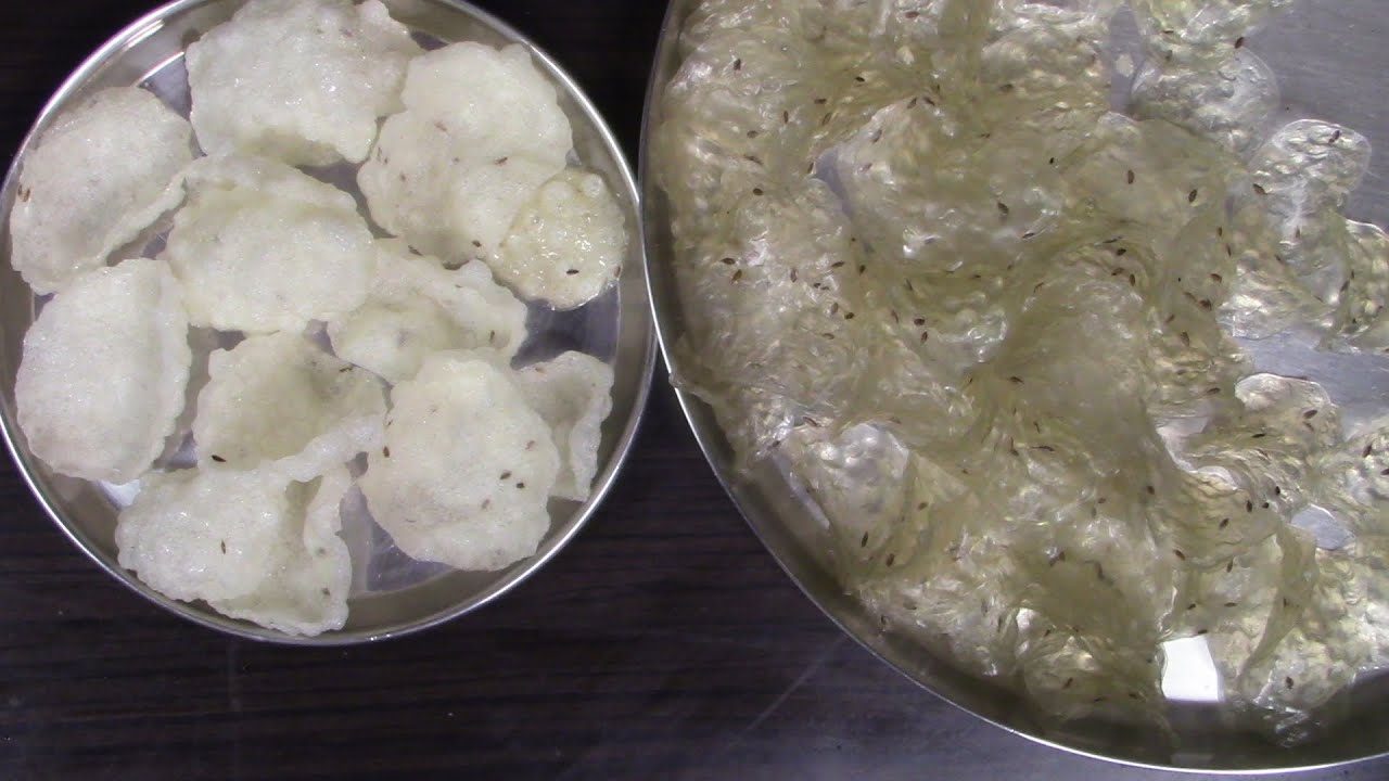 Crispy Sabakki sandige for meal | ಗರಿಗರಿ ಸಂಡಿಗೆ | Sabudana sandige ...