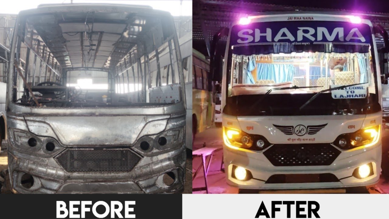 Bus paint new design all process a Tu Z - YouTube