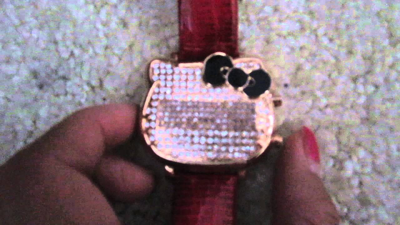Hello Kitty LED Crystal Bling Digital Watch - Chouette Hong Kong ...