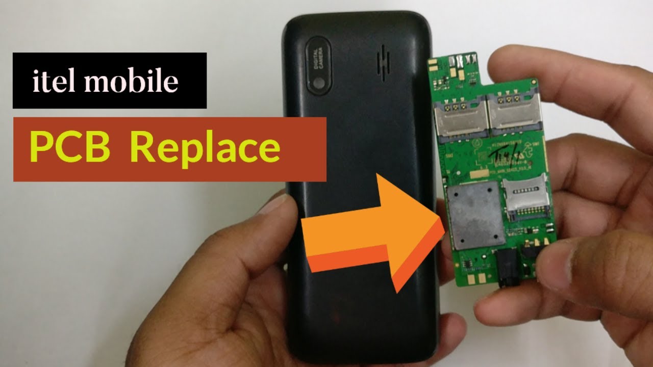 itel keypad mobile PCB Board replace - YouTube