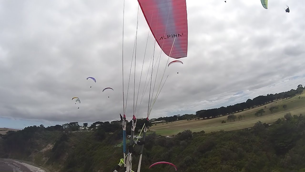 160220 Paragliding Hangliding Flinders Golf Course Victoria Australia ...